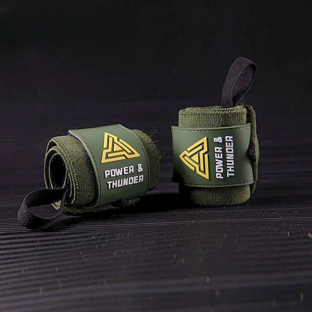 Бинты для запястий Power & Thunder, 1 пара, Army