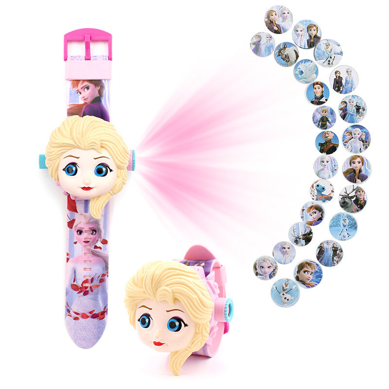 В наличии оптом детские мультяшные часы с 24 проекциями, мультяшные флип-часы, интернет-знаменитости проекционные часы