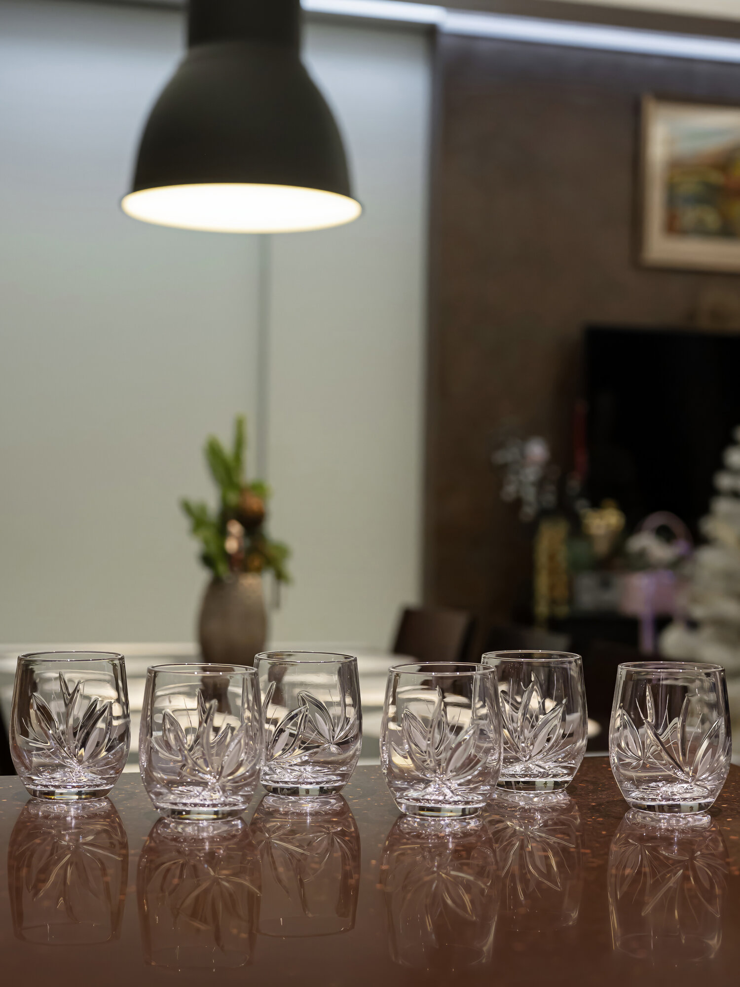 Хрустальные стаканы для воды / сока / напитков, объем 200 мл, набор 6 шт, Неман 900/43, 5108/200гр