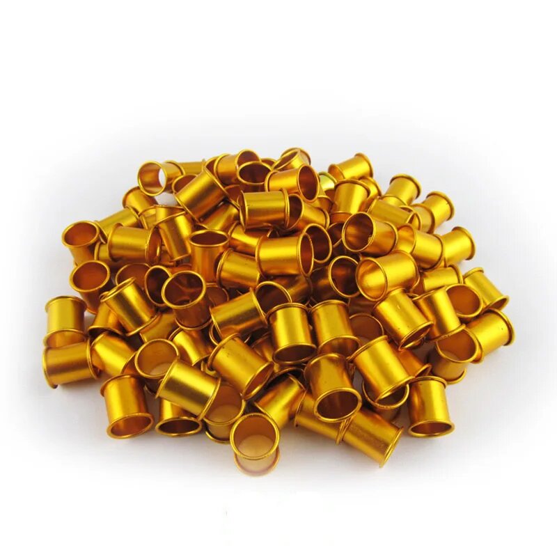 Кольца для голубей алюминиевые 8 мм 1000 шт 7 цветов Золотой