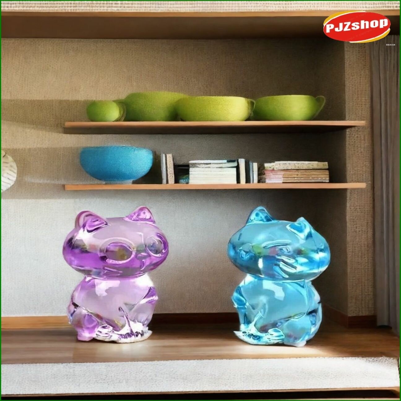 8 шт/37MM*25MM/Кристаллы камни Кошечки Декоративные кристаллы-Новинка