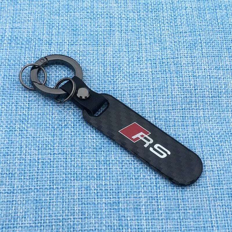 Брелок для ключей Audi A4L A5 A7 S4 S5 S7 из карбона, брелок S-Line RS, замена ключа, декор Модель RS