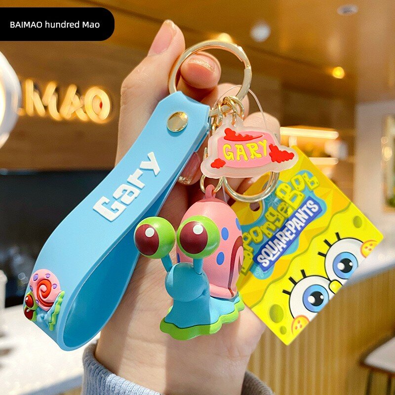 Оригинальный брелок-подвеска «Губка Боб» для ключей, креативный мультяшный брелок для мужчин и женщин, украшение для