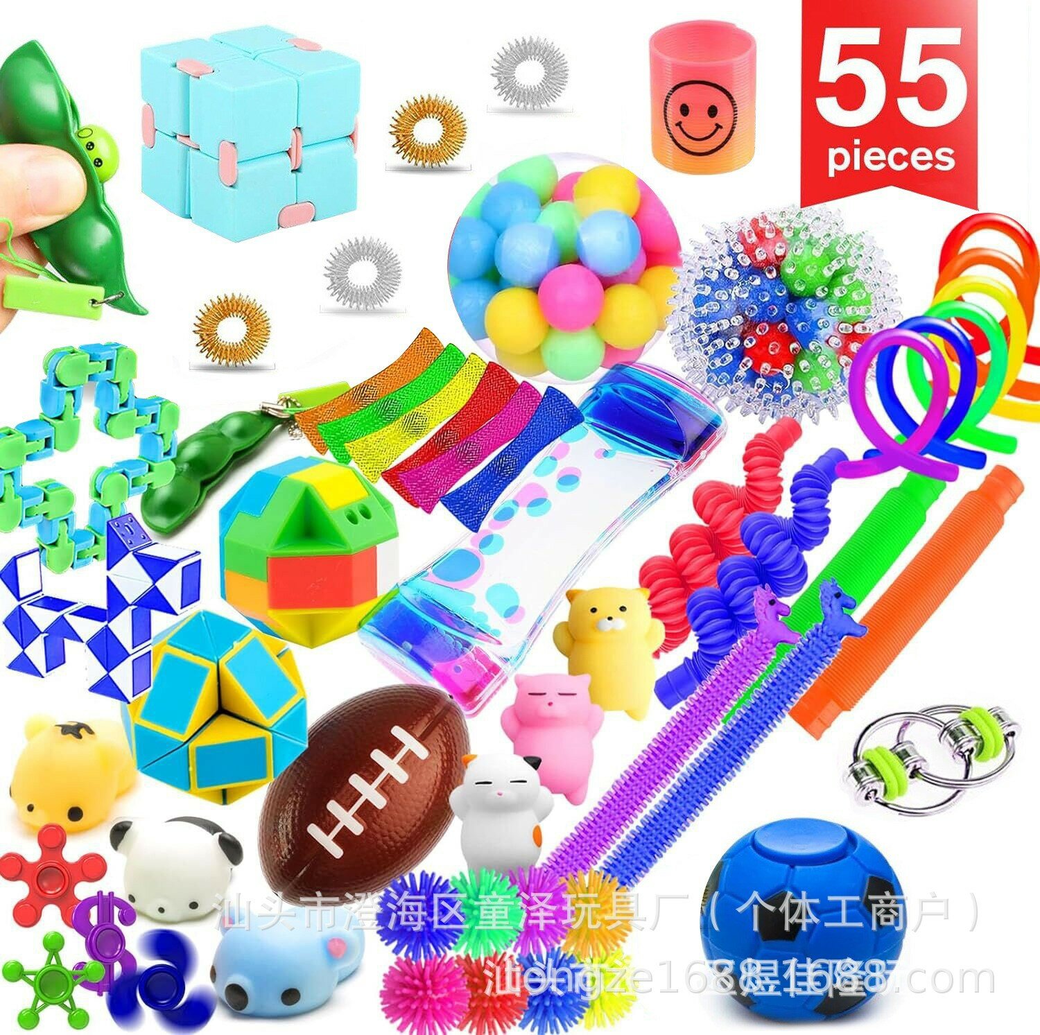 Игрушки антистресс-набор подарков для вечеринок 24-секционная цепочка кубик-антистресс виноградный шарик