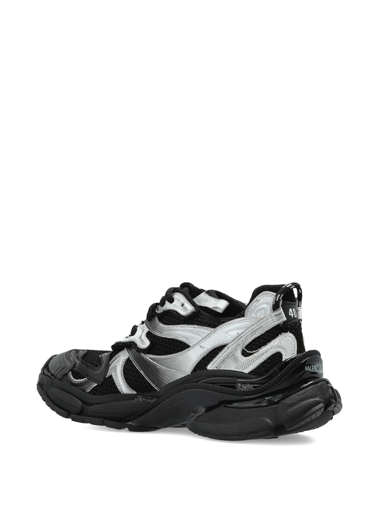Кроссовки BALENCIAGA Runner panelled sneakers, размер 40, черный — фото 1
