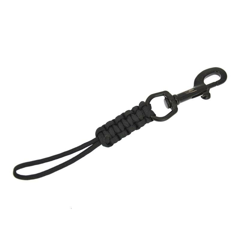 Страховочная веревка BCD с карабином, Черный