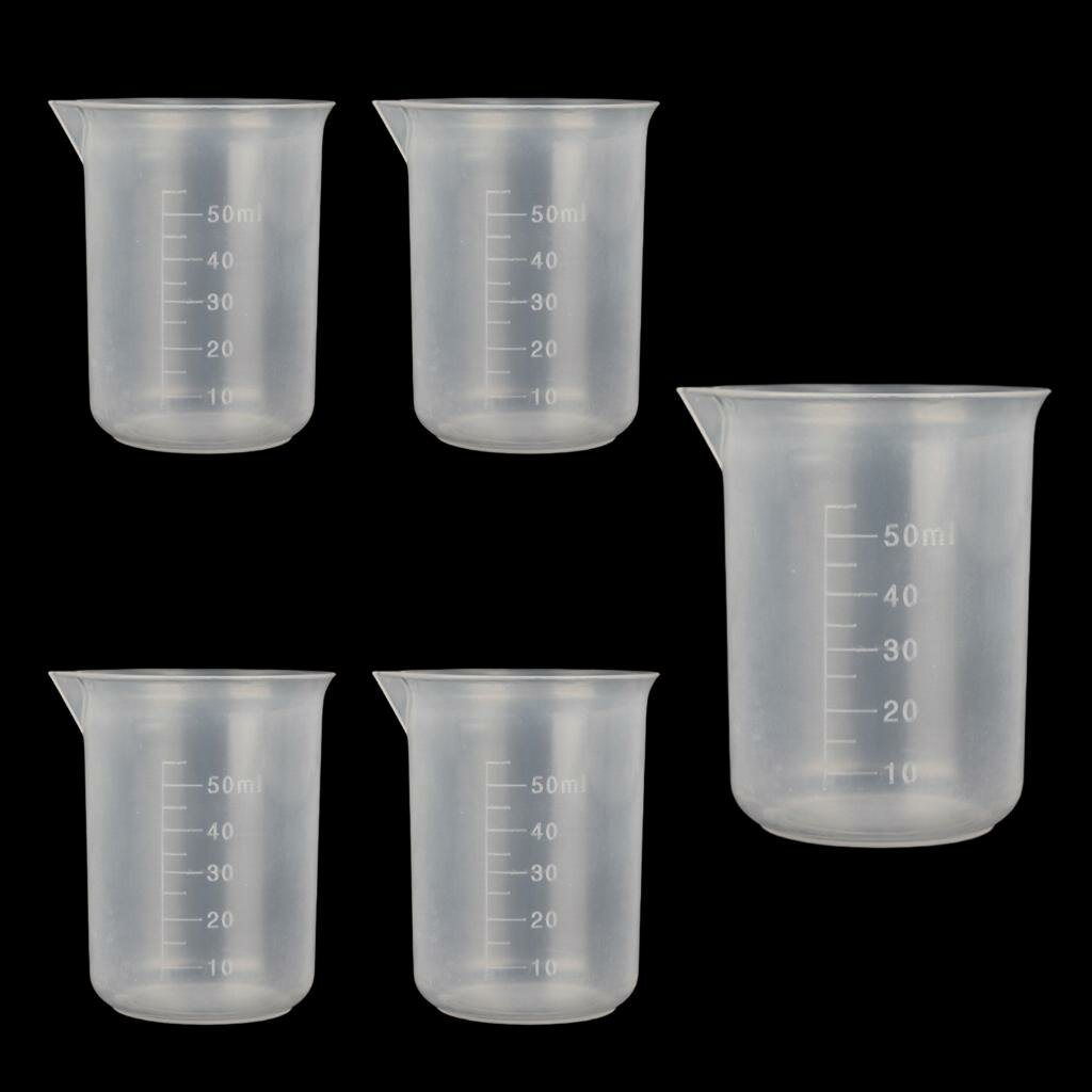 Измерительные чашки 5 шт. с делениями, 50ml