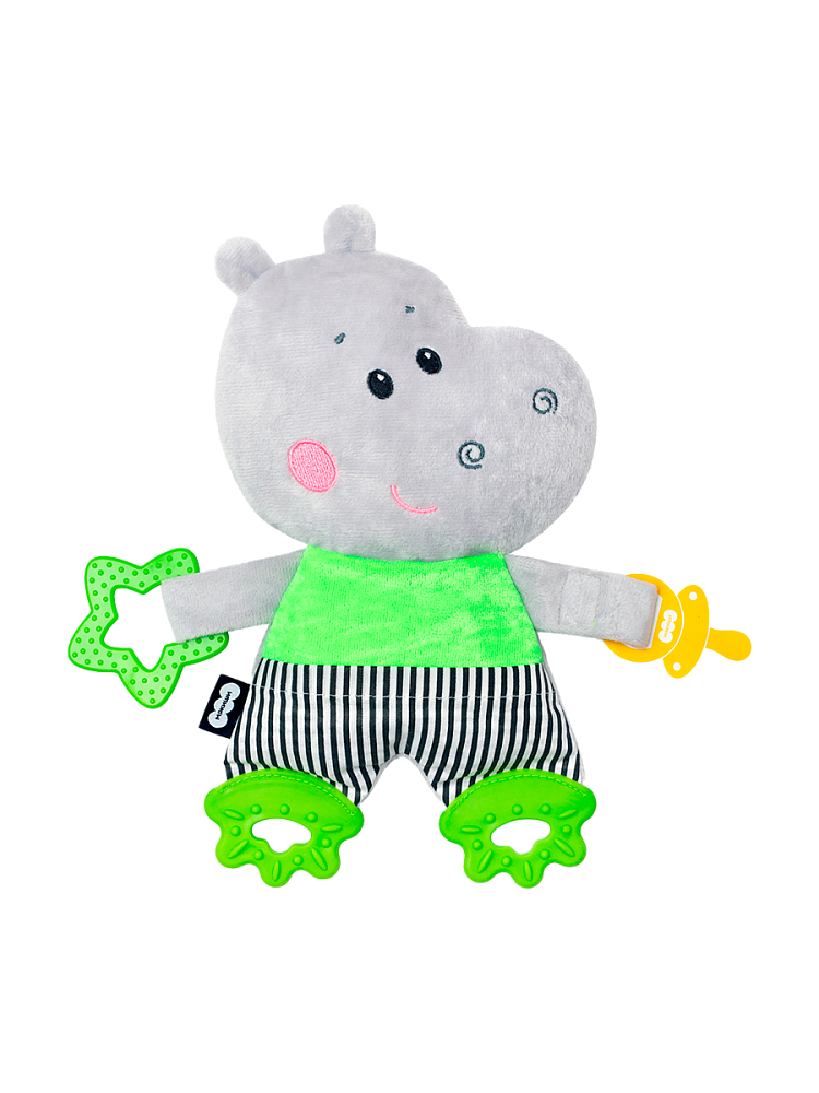 Мякиши Мягкая игрушка-подвеска с грызунком Мякиши Бегемотик Димочка