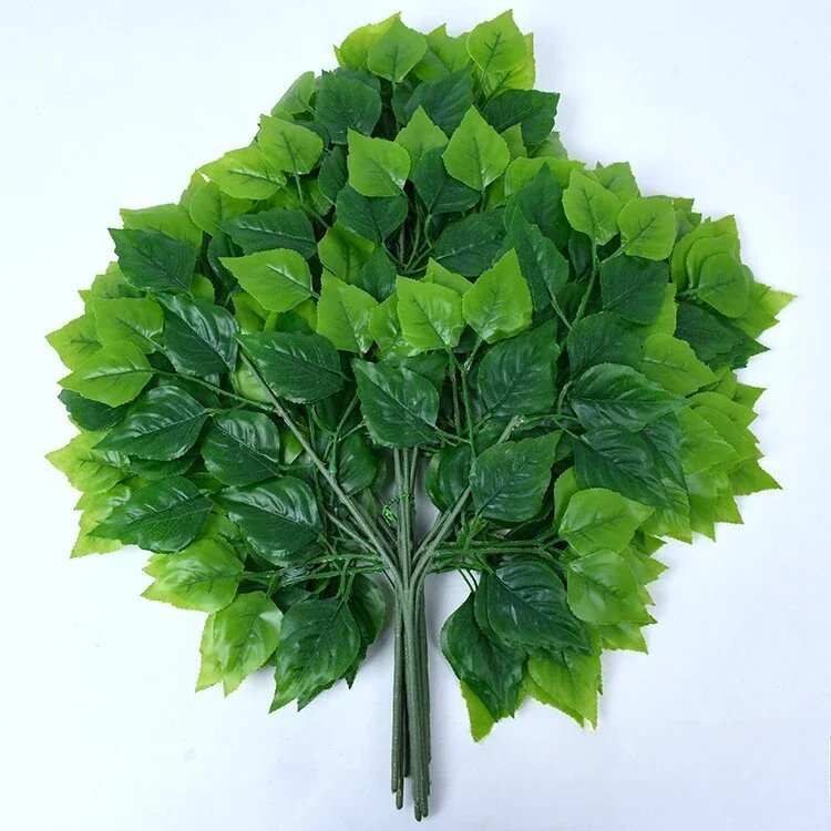 12 искусственных веток березы из шелка Green - Smooth Style