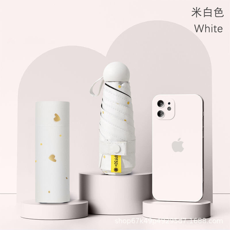 Зонт 50% off года, защита от солнца, защита от УФ-излучения, плоский мини-зонт, двойное использование для солнца и дождя, складной зонт для женщин, защита от солнца UPF