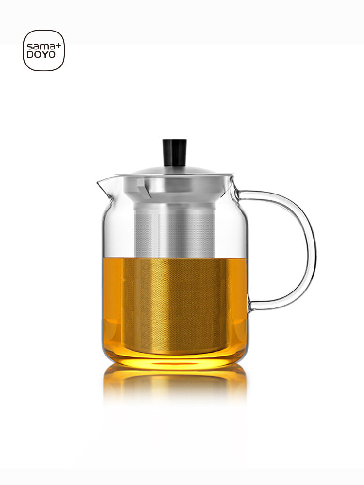 Стеклянный чайник для заваривания в современном стиле, 700 мл