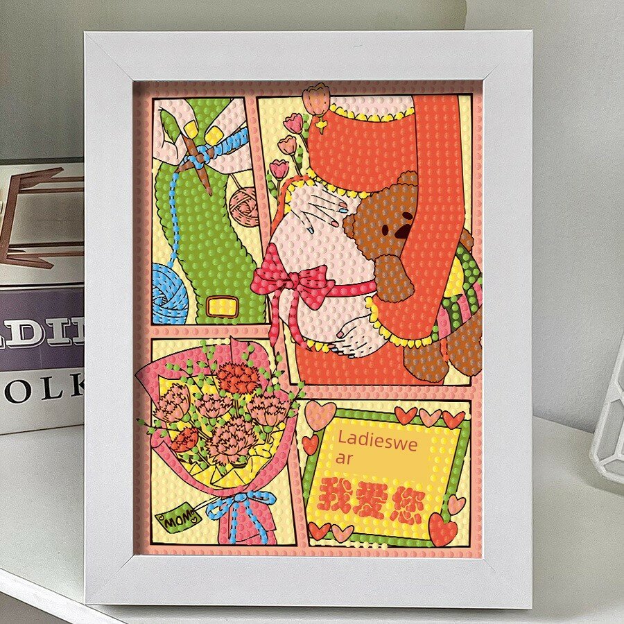 Набор для творчества «Семейный алмазный мозаик»: материалы для детского творчества своими руками, подарки родителям на