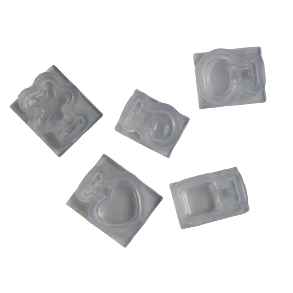 5ШТ Формы Из Силиконовой Смолы Для Бутылок С Сообщением Формы Для Изготовления Пресс-форм Высокая Прозрачность Легко Высвобождающиеся Формы Силиконовая Текстура