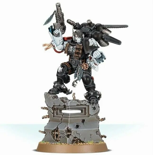 Смола миниатюра Кайваан Шрайк (Kayvaan Shrike) Гвардия Ворона Warhammer 40000 / Вархаммер 40к Космодесант