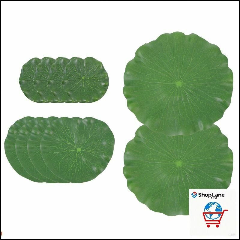 Эксклюзивные плавающие листья лотоса 10 шт для декора аквариума и бассейна искусственные миниатюрные растения