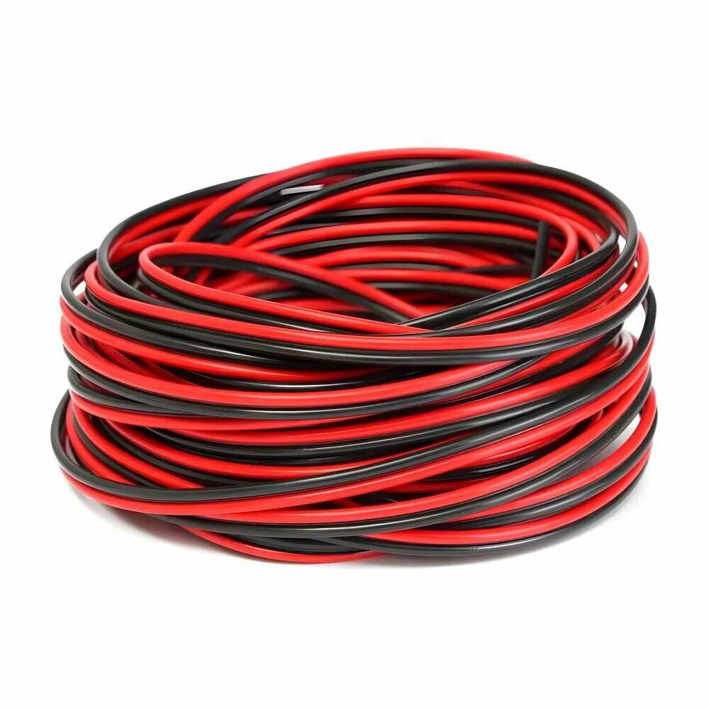 Кабель акустический DORI 2x1,0 мм 100м красно-чёрный, шт 1871