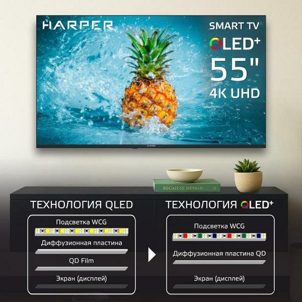 Телевизор Harper 55Q770TS — фото 1