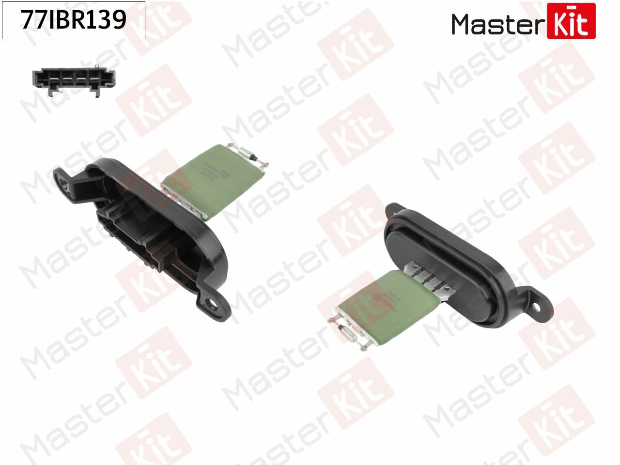 Резистор вентилятора Volkswagen TOUAREG 7LA 7L6 7L7/AMAROK 2HA 2HB S1B S6B S7A S7 MasterKit 77IBR139