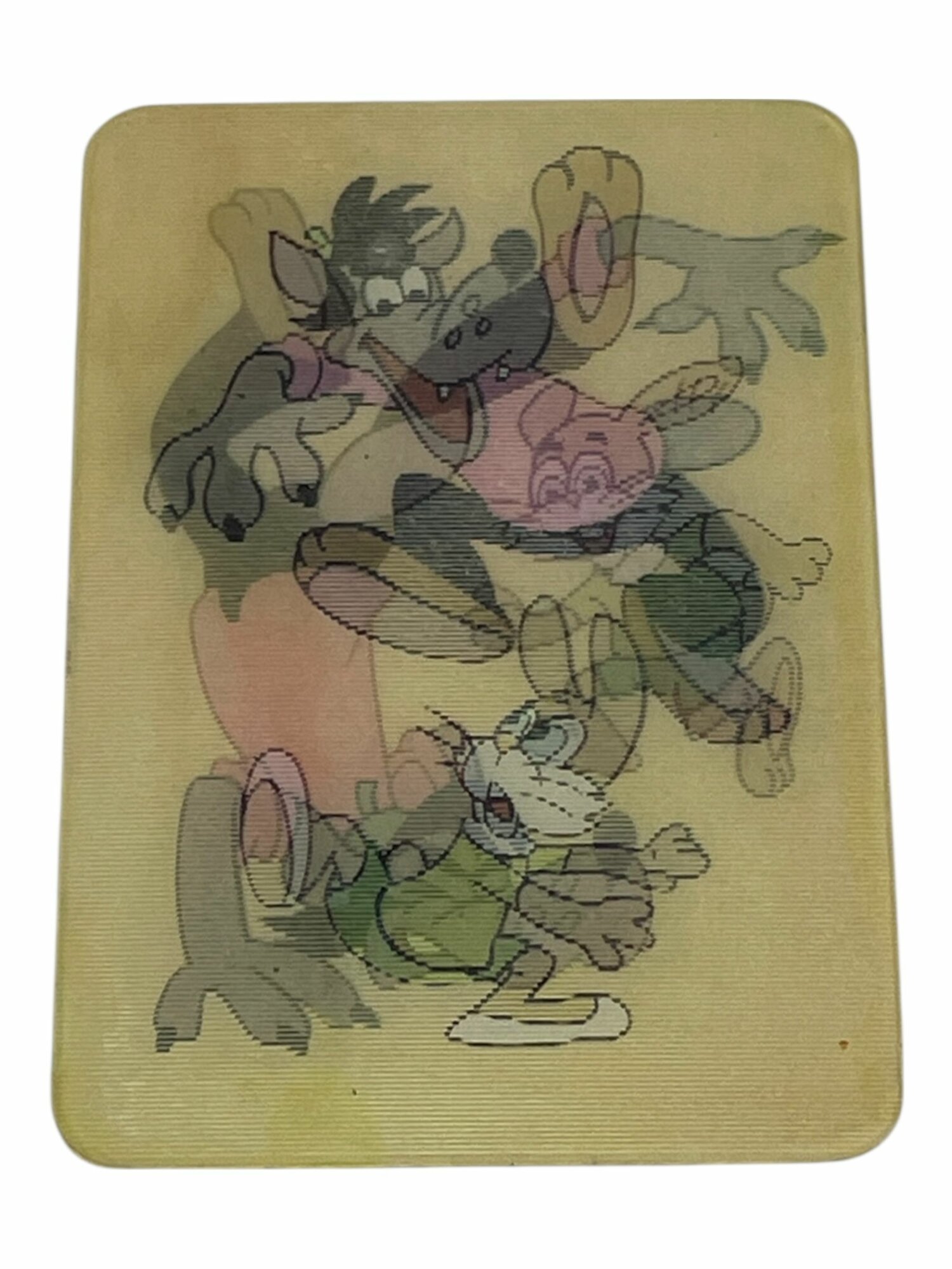 Советский винтажный переливающийся календарь, советская мультипликация, сделано в СССР