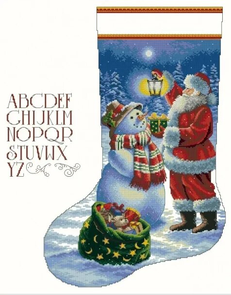 Holiday Stocking 18CT 16CT 14CT Unprinted Top Quality Cross Stitch Kits Embroidery Art DIY Handmade Needlework Home Decor