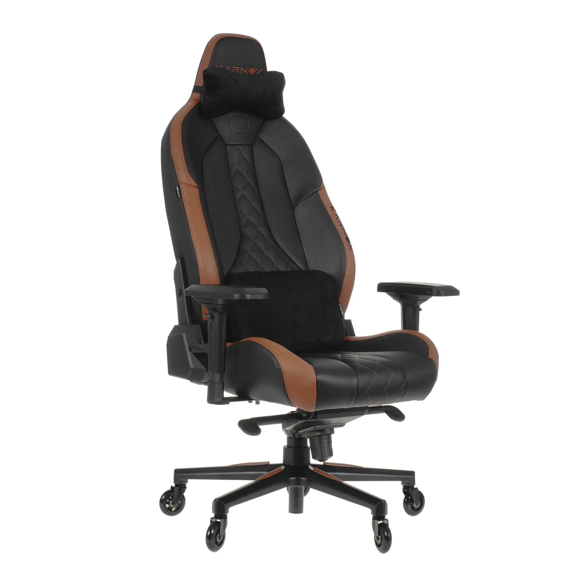 Премиум игровое кресло KARNOX COMMANDER CR, экокожа, мультиблок, коричневый