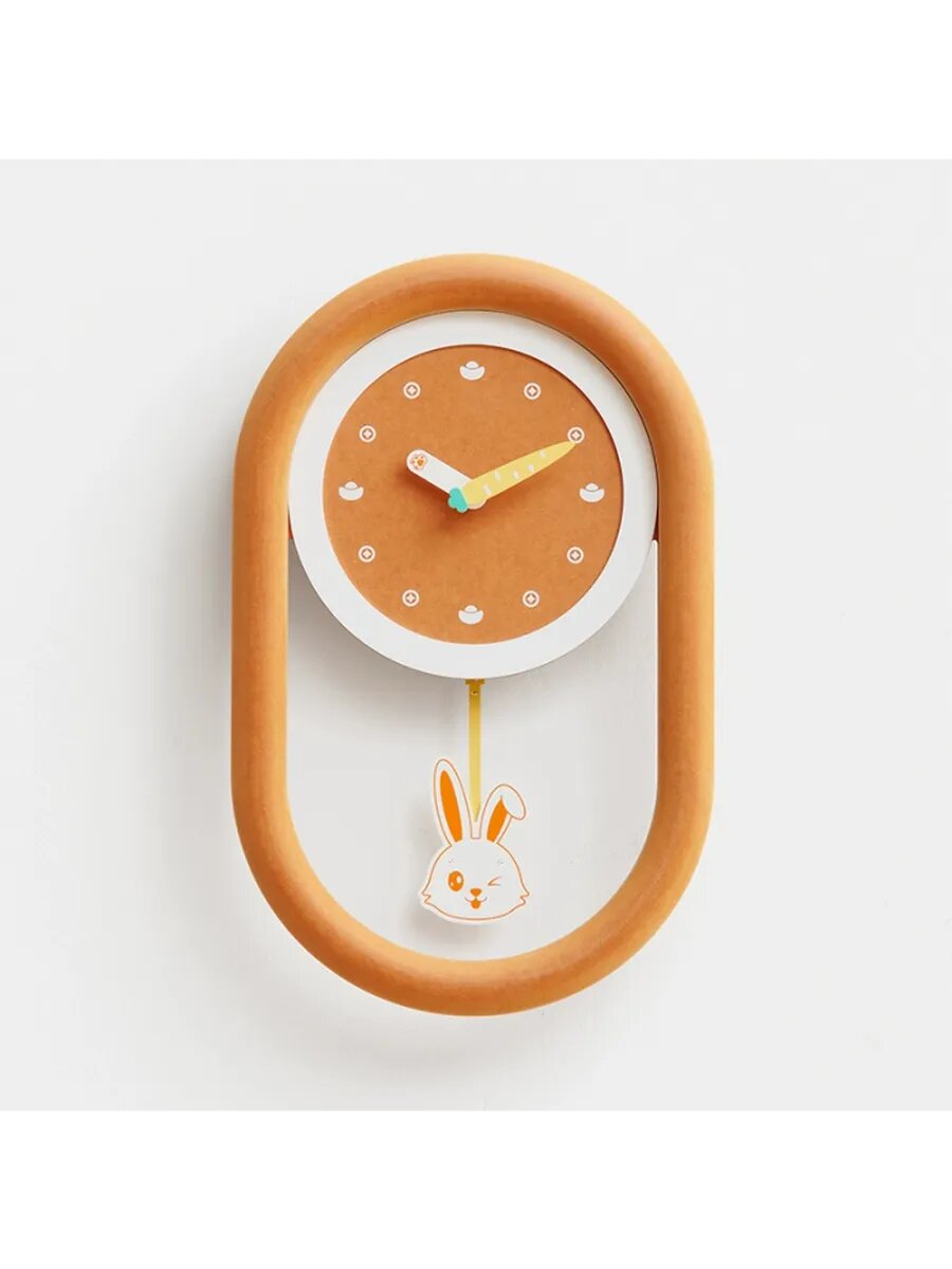 Часы Тигр-Новый год-Моэ кролик, оранжевый цвет