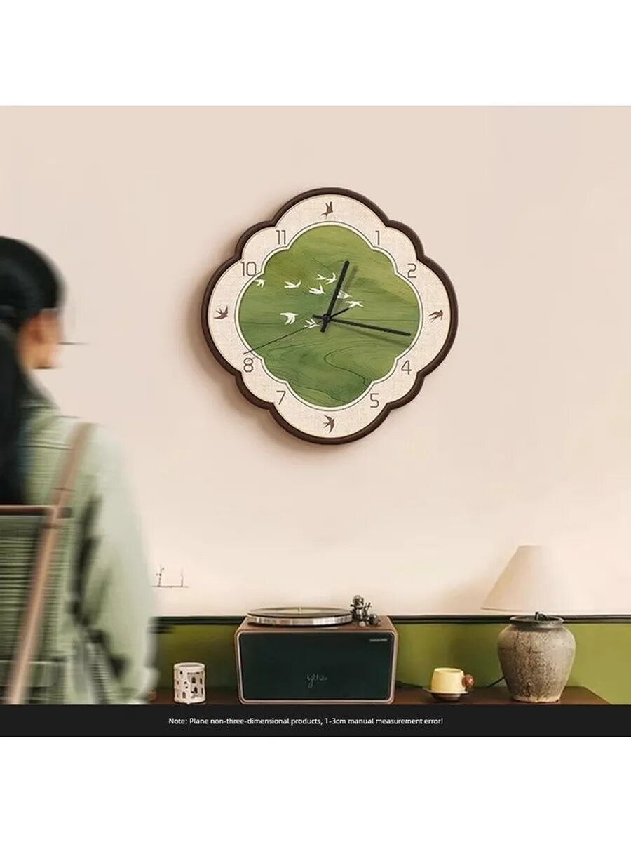 Настенные часы (12 дюймов — весенний сад B)