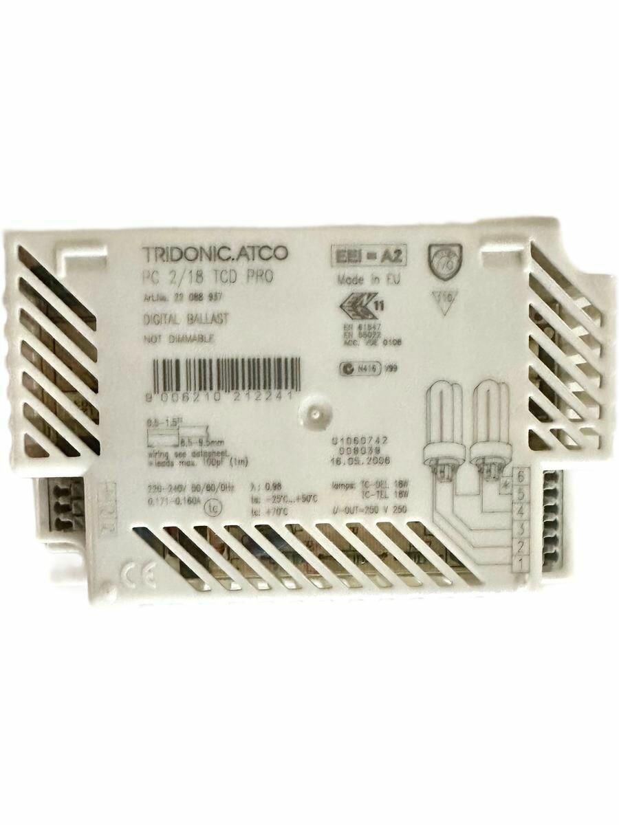 Tridonic Эпра 2/18w 220v-240v TCD PRO для люминесцентных ламп