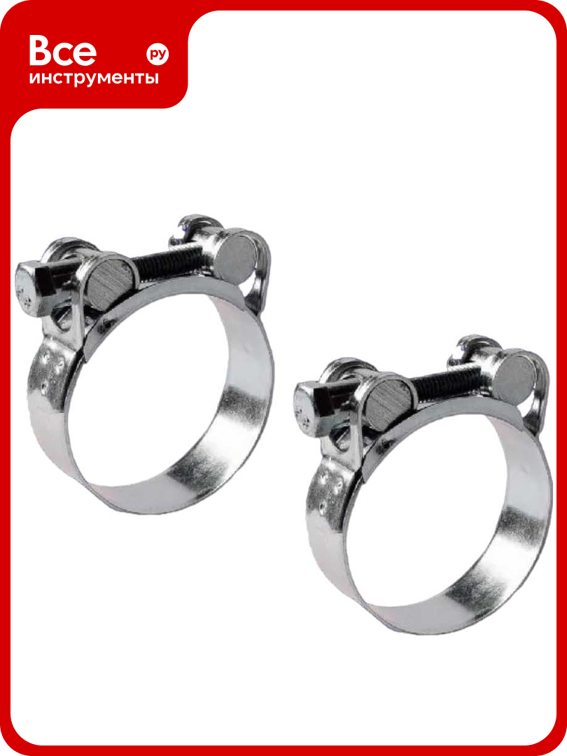 Набор силовых хомутов MasterProf 5 размеров, 10 шт, оцинк, 17-19 мм, 20-22 мм, 23-25 мм, 29-31 мм, 32-35 мм ИС.140916