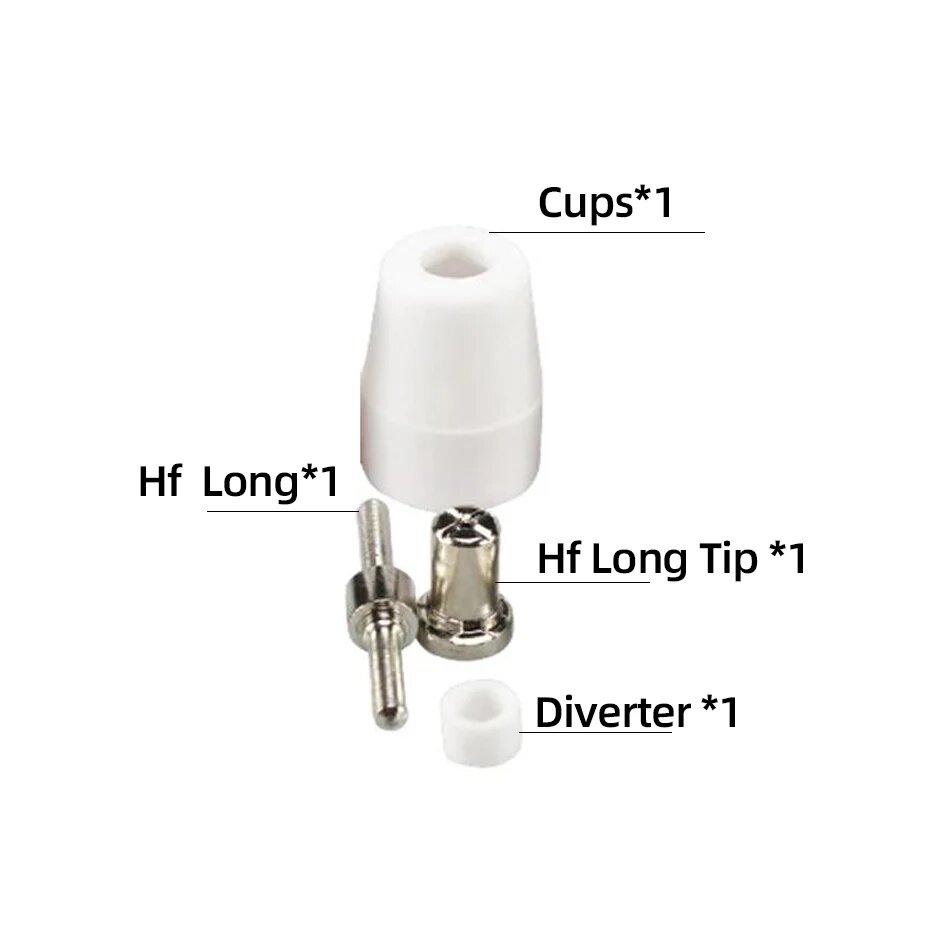Расходные материалы для резака, Удлиненные Наконечники, электроды, газовое кольцо и фарфоровые кожухи для плазменного резака инвертора, фонарь PT31
