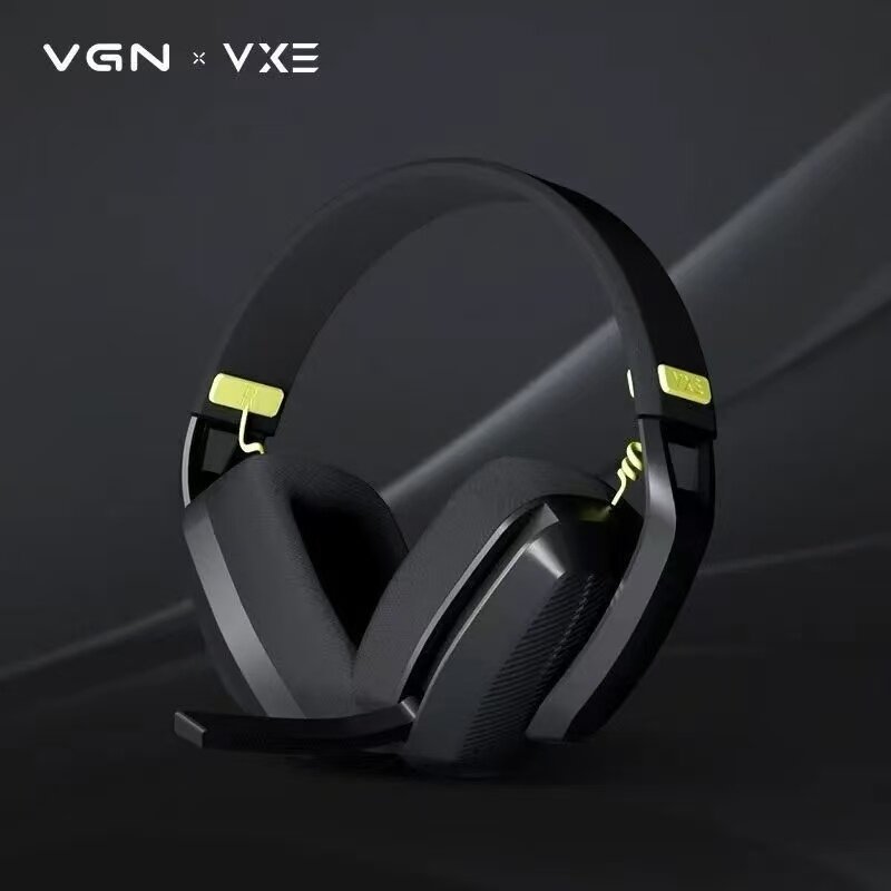 VGN VXE Siren V1 Bluetooth 2.4G легкая трехрежимная гарнитура с микрофоном, компьютерная игровая гарнитура чёрный