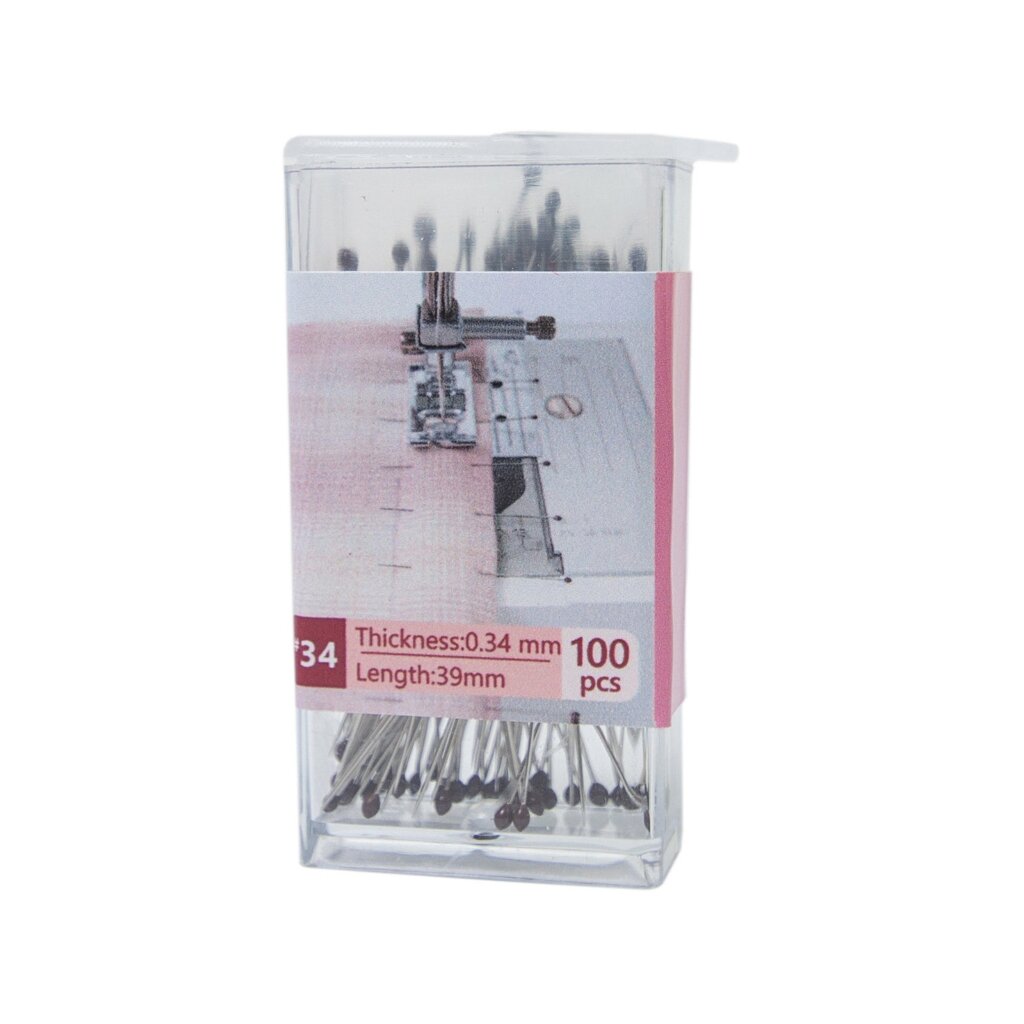 Набор из 100 дизайнерских булавок для шитья, квилтинга и рукоделия включает в себя футляр для хранения