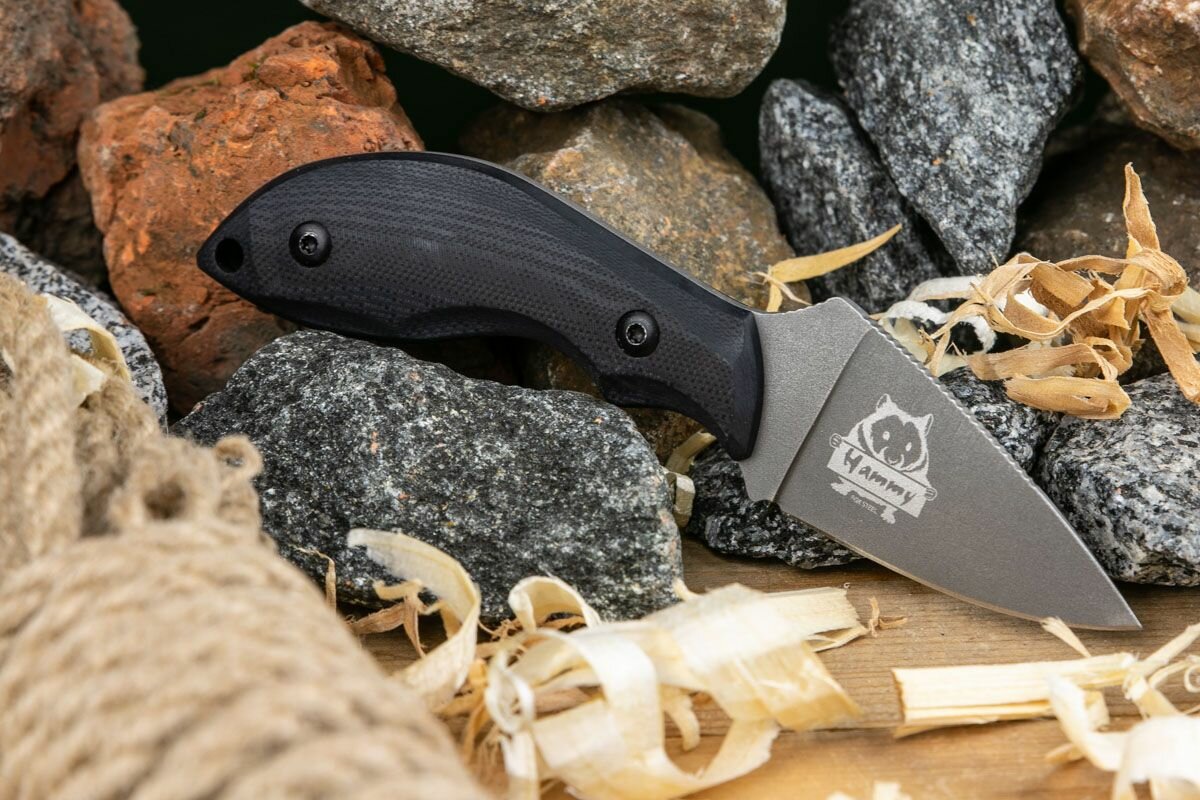 Туристический Нож от Kizlyar Supreme Hammy PGK TacWash Black G10