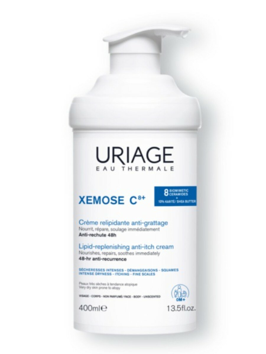 Крем Uriage Xemose C8+ Lipid-Replenishing Anti-Itch Cream липидовосстанавливающий против раздражений, 400 мл