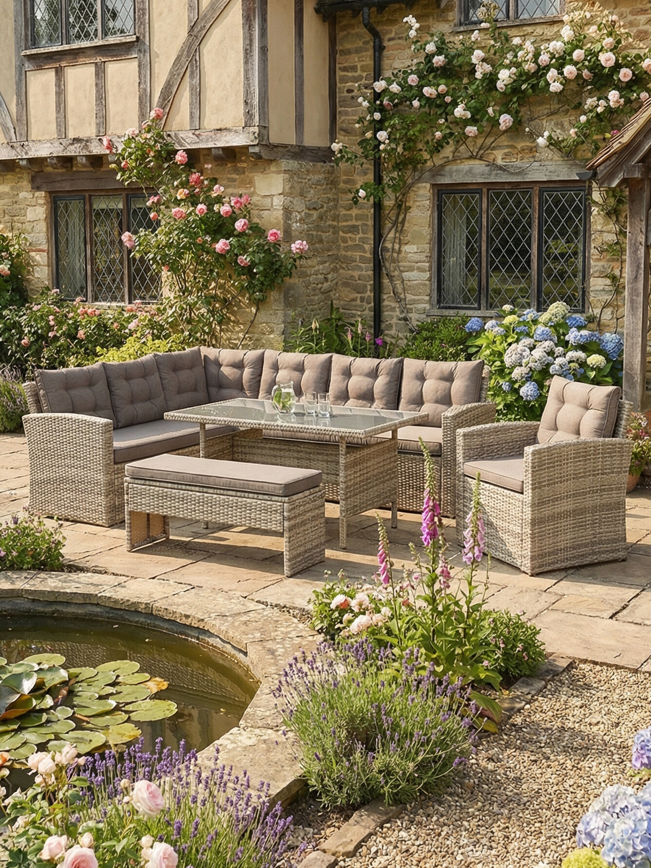 Комплект из искусственного ротанга Палермо Корнер-8 (Palermo Corner-8)