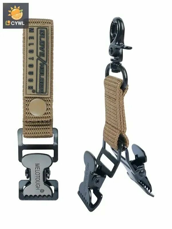 Держатель для рабочих перчаток Alligator Clip с поворотным крючком для надежного крепления к маскам, перчаткам, шапочкам, наборам инструментов и другим СИЗ. MELOTOUGH MGH06