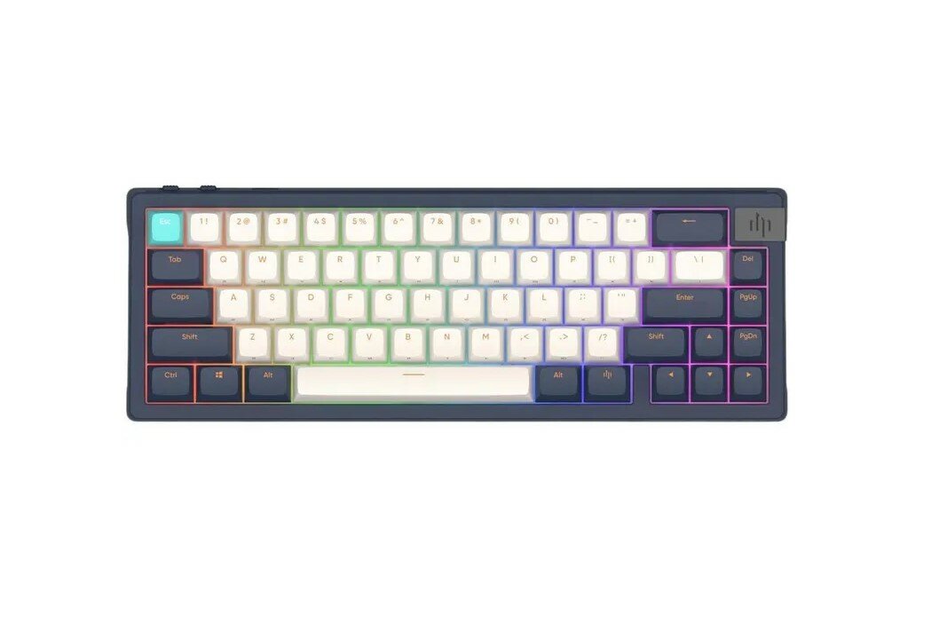 Игровая механическая клавиатура Dark Project KD65A, G3MS Zircon, темно-синий/белый