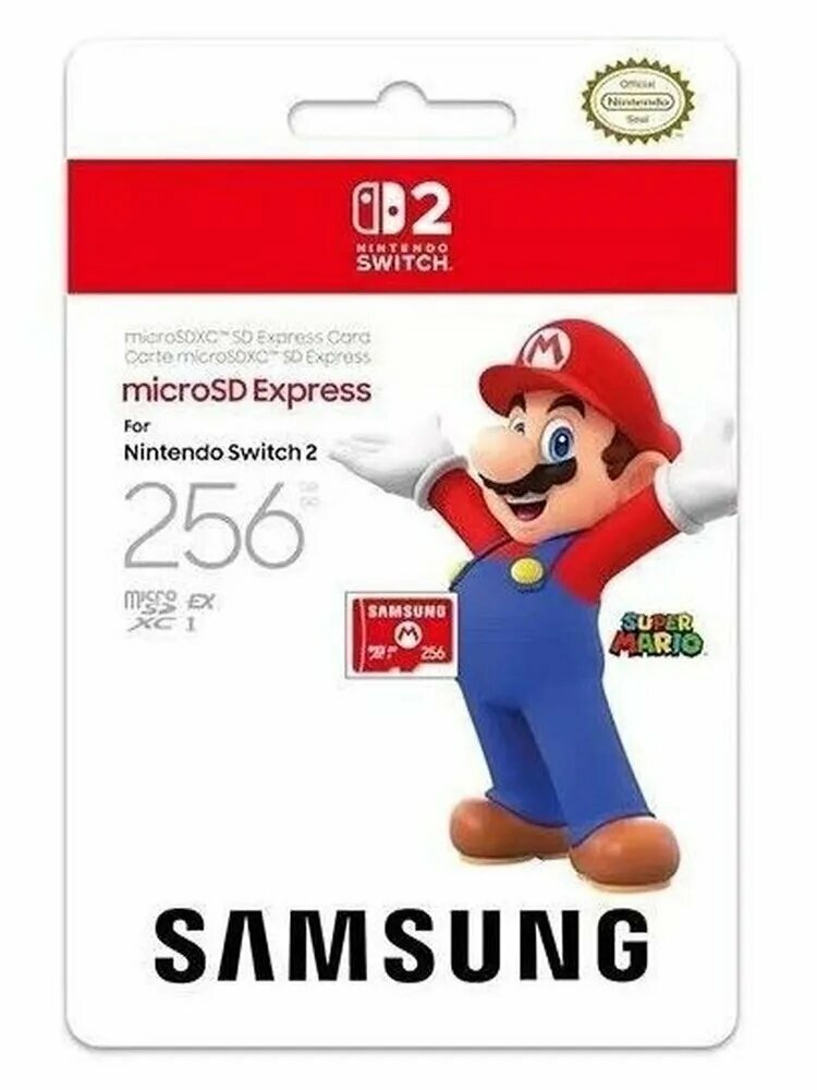 Эксклюзивная карта памяти Samsung microSD Express 256GB для Nintendo Switch 2