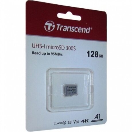 Карта памяти Transcend 128Gb 300S SDXC UHS-I U3 V30 (95/45 MB/s)