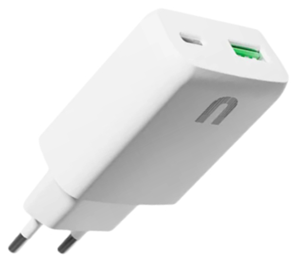 СЗУ Uzay USB+Type-C Quick Wall Charger 30W White (Белый)