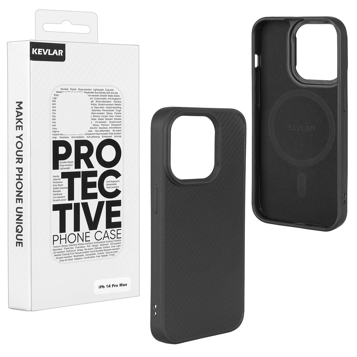 Чехол iPh 14 Pro Max TPU Kevlar