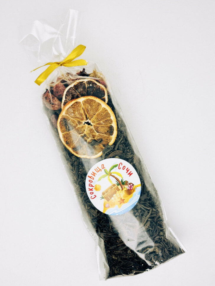 Чай черный ручной сбор с фруктами 145гр