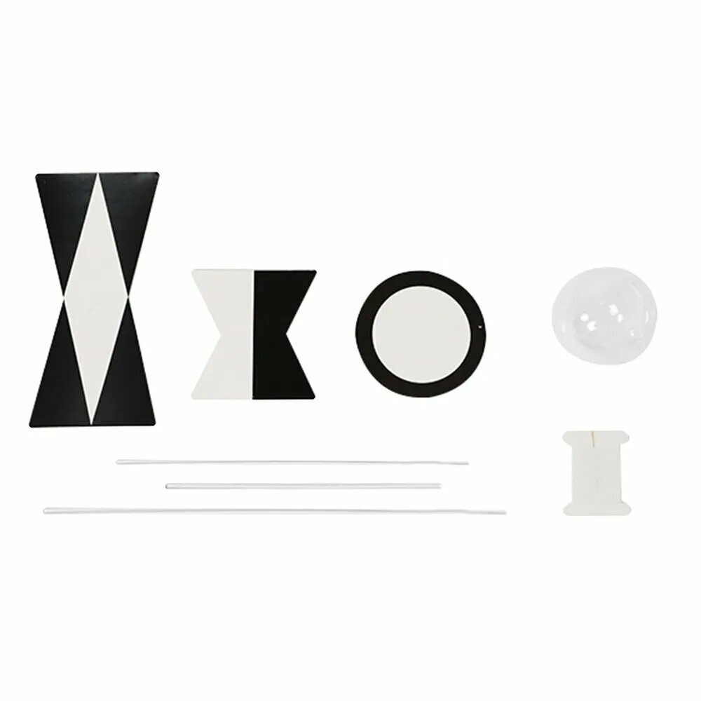 Мобиль Монтессори для кроватки, развивающая подвесная игрушка для новорожденных, стимулирующая зрение и внимание