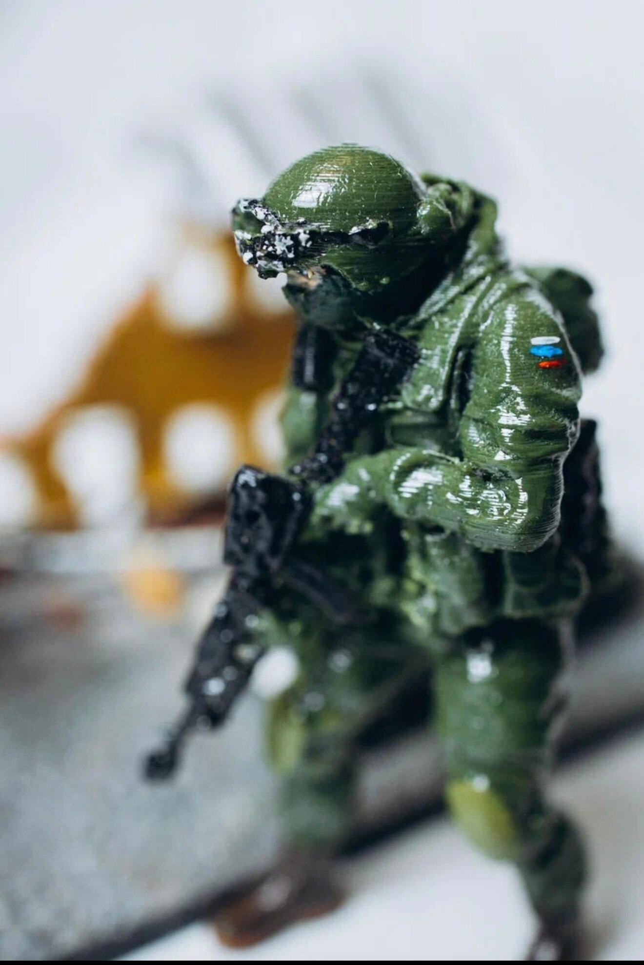 Фигурка "Штурмовик" СВОи, пластик, 3D печать, ручная роспись, 8см х 4см х 4см