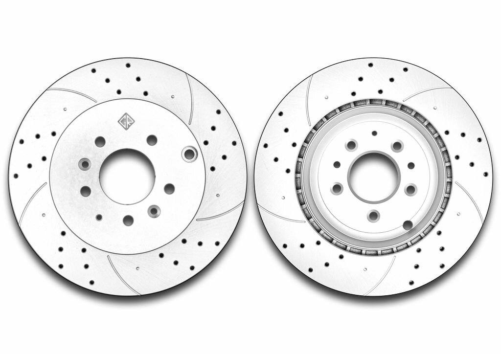 Тормозной диск Gerat DSK-R121P (задний) Platinum MAZDA CX-7, CX-9, MPV (325 мм)