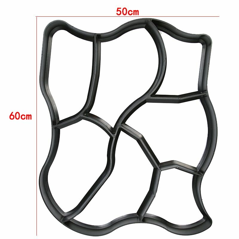 Новая формочка для цемента с рельефом для внутреннего двора, сада, огорода, бетонная плитка, камень для ступеней, DIY пластиковая форма
