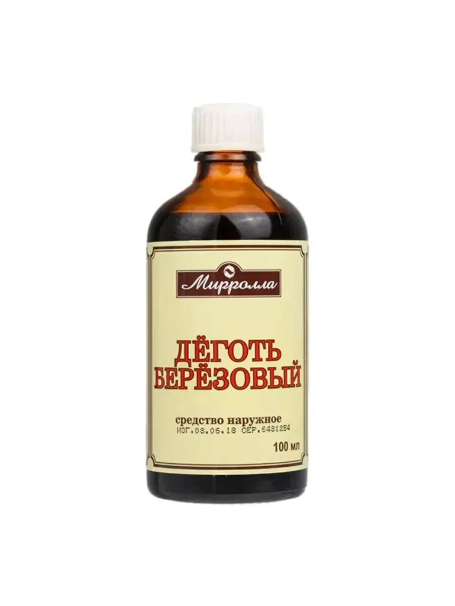Mirrolla Деготь березовый для кожи и волос 100 мл