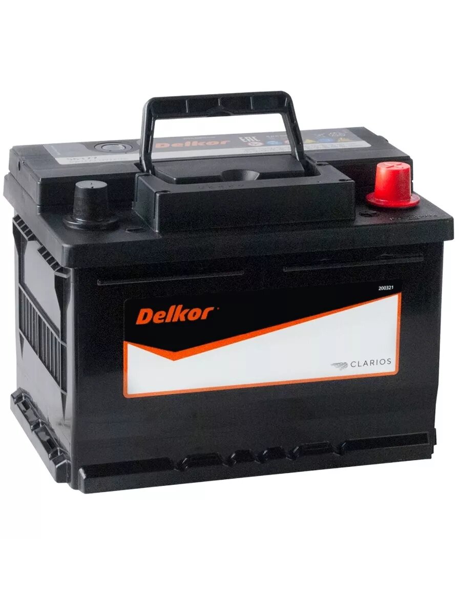 Аккумулятор DELKOR 61R+ 12V 61Ач 600А 242x175x175 обр. пол.