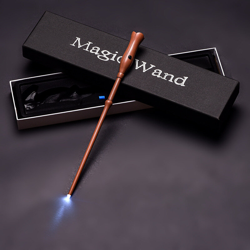 Светящаяся палочка Гарри Поттера, палочка Гермионы, светящаяся магическая палочка Дамблдора, игрушка на Хэллоуин с LED-подсветкой