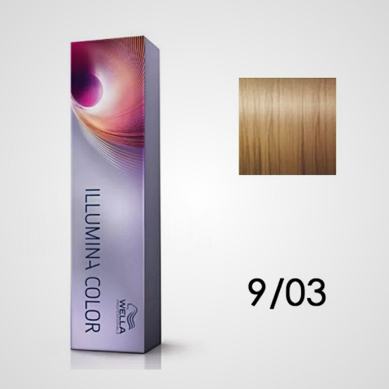 9/03 Стойкая крем краска Illumina 60мл WELLA Illumina color 9/03 Краска 60мл